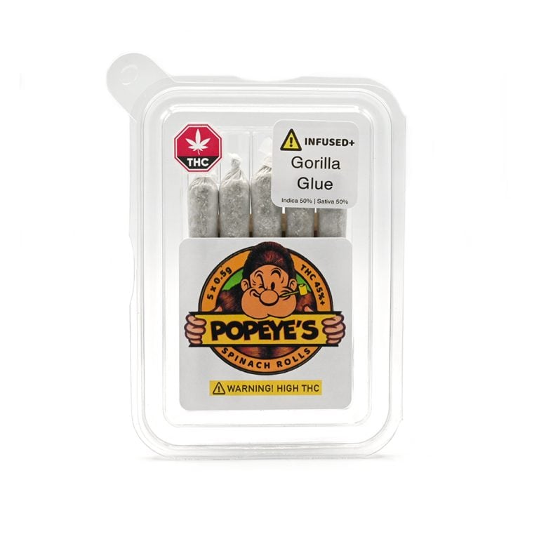 Popeyes Infused Spinach Rolls - Gorilla Glue Strain - November Special ...